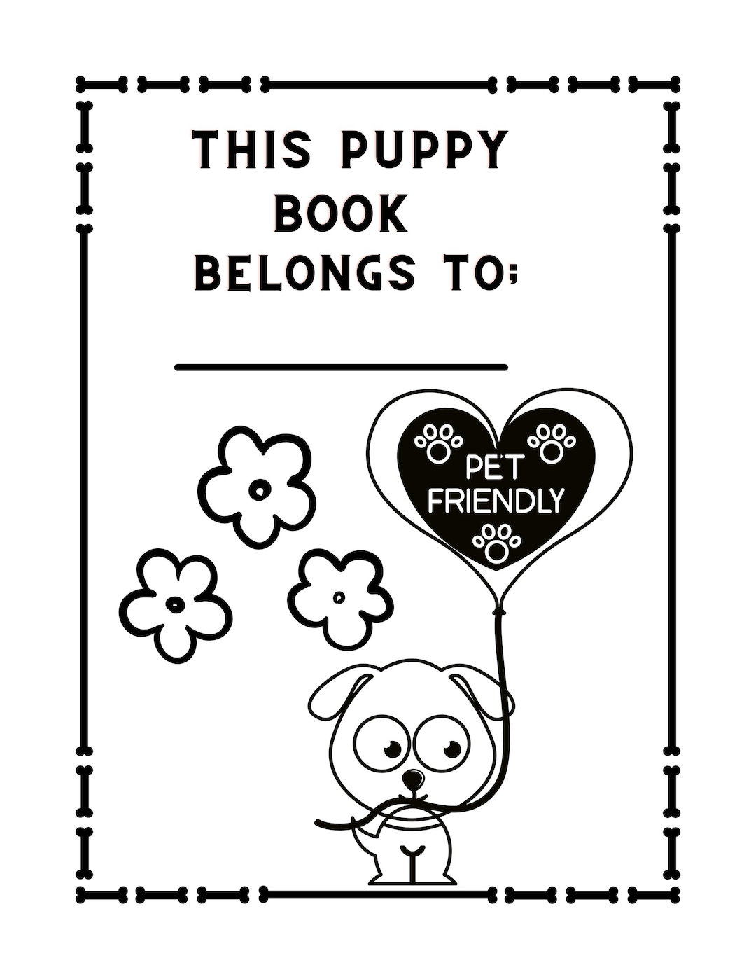 50 Puppy-themed Coloring Pages for Kids | Digital Download | Fun and ...