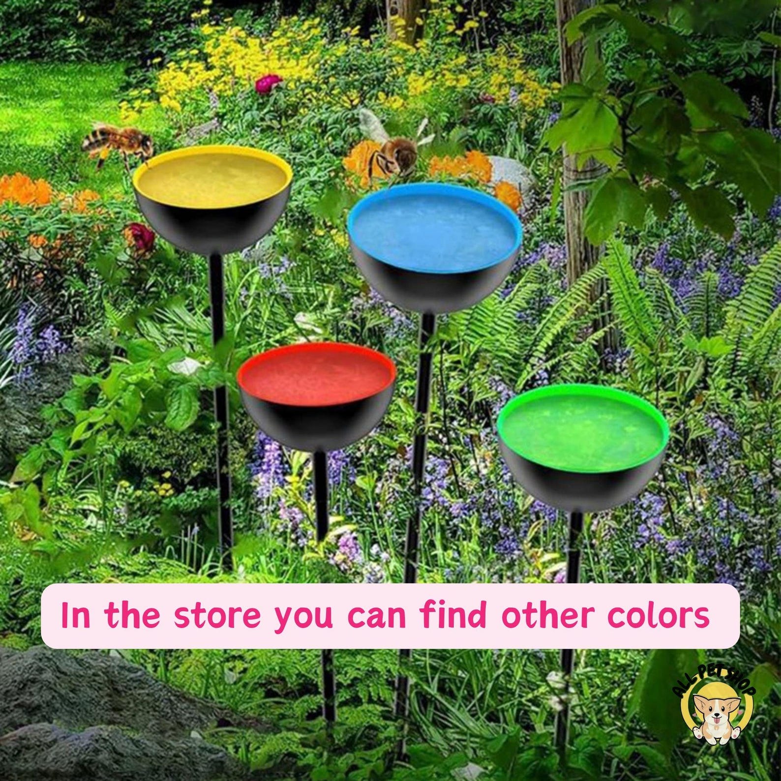 Red Bee Watering Station, Water Refill Station, Bee Drinking Fountain ...