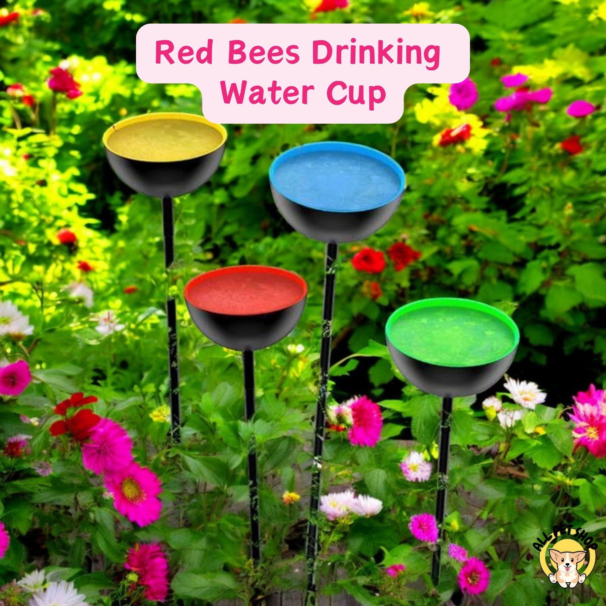 Red Bee Watering Station, Water Refill Station, Bee Drinking Fountain ...