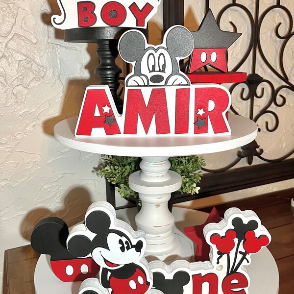 Mickey Mouse Tierred Tray - Etsy