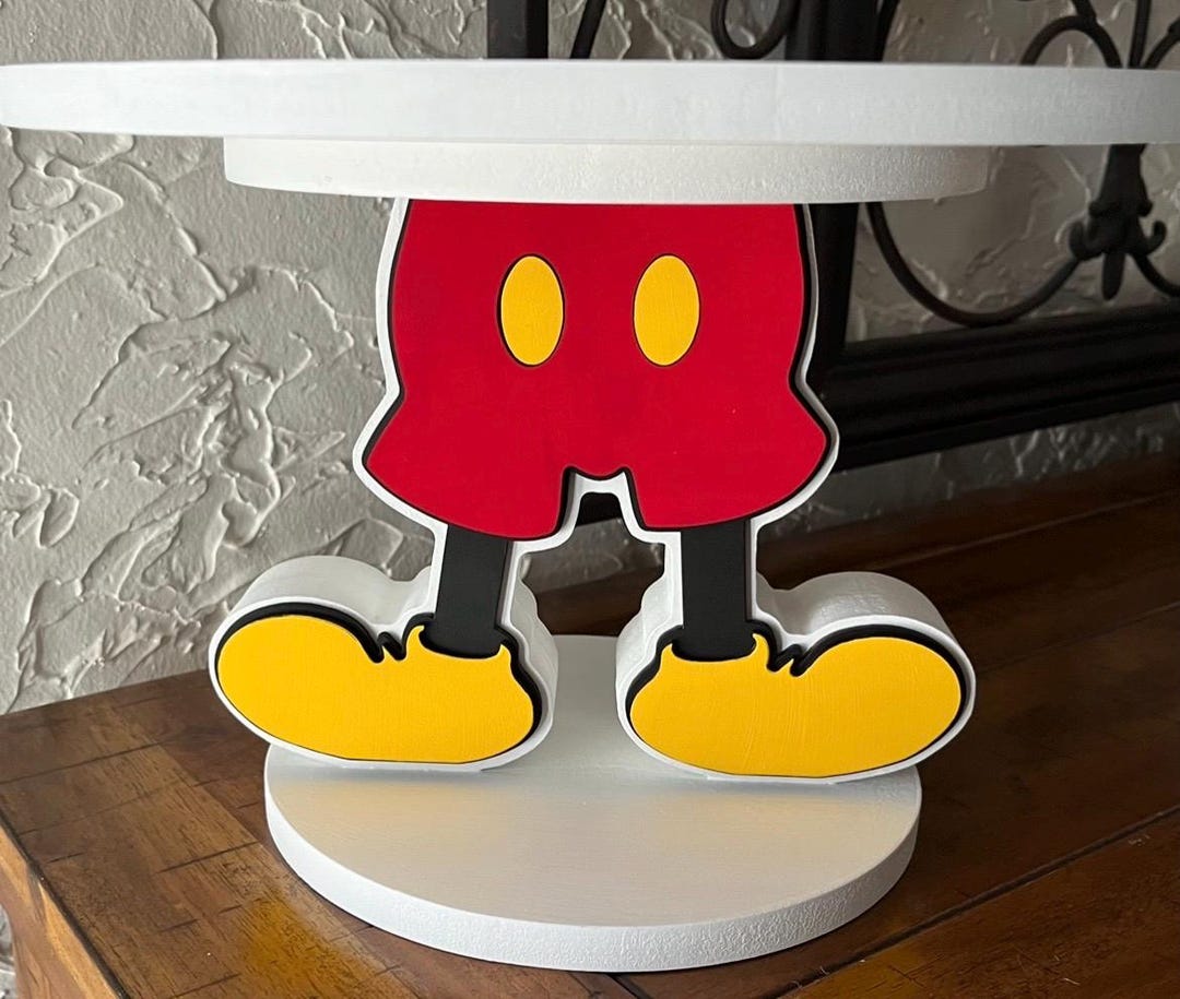 Mickey Mouse Cake Stand, Cake Stand, Birthday Party Tray. - Etsy