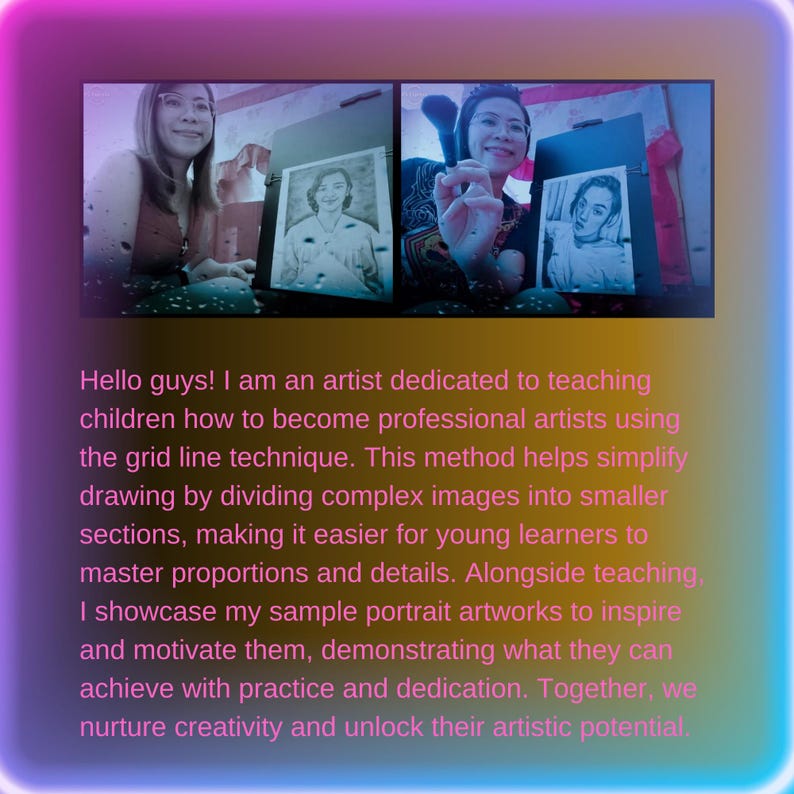 Printable Grid Line Art Guides / Step by Step Drawing Reference for ...