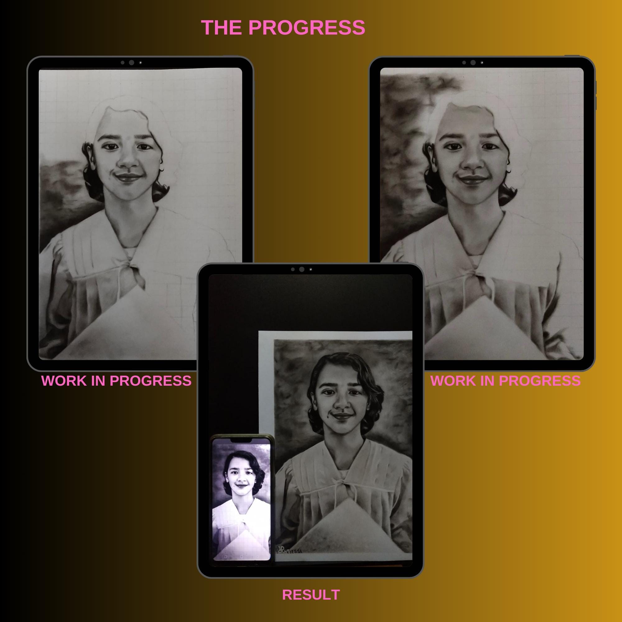 Printable Grid Line Art Guides / Step by Step Drawing Reference for ...