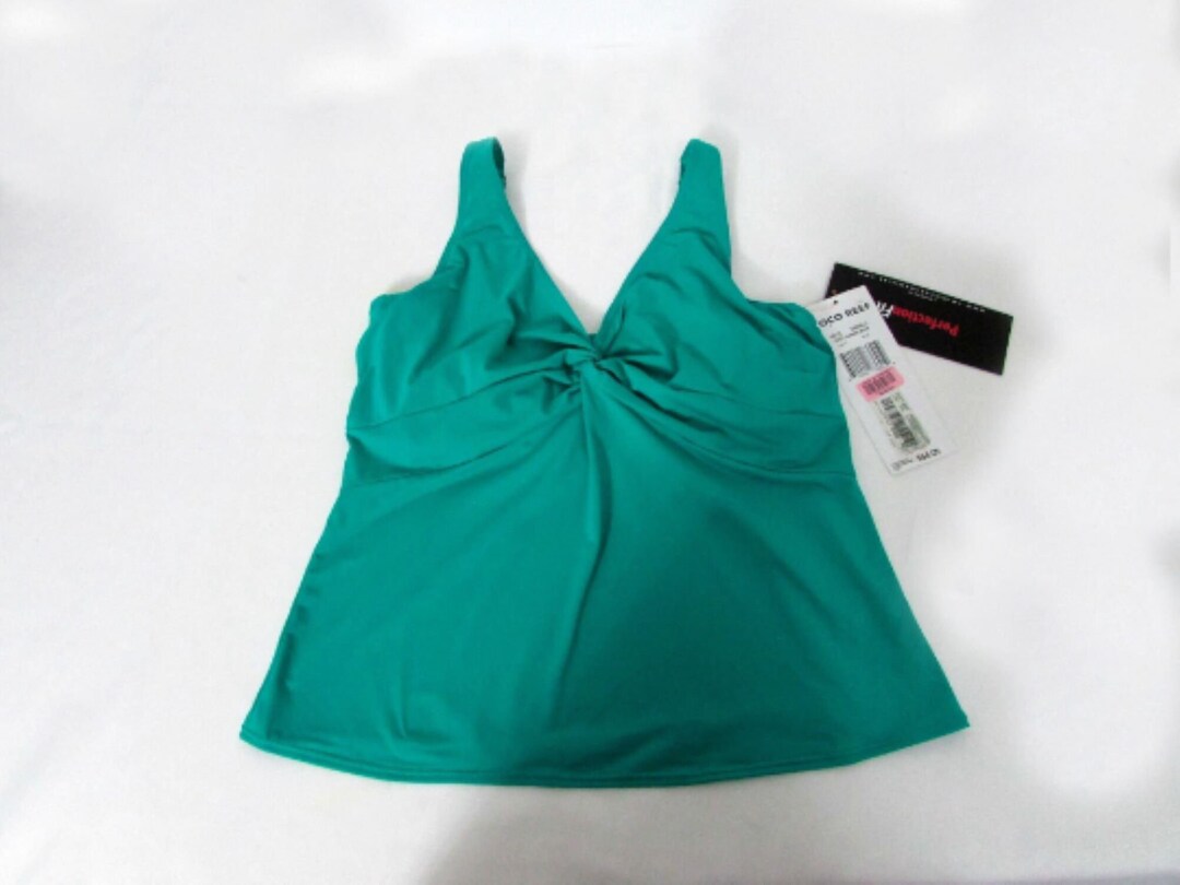 NOS Swim Tankini 34D Coco Reef, Perfection Fit, Swim Bra Size, Emerald ...