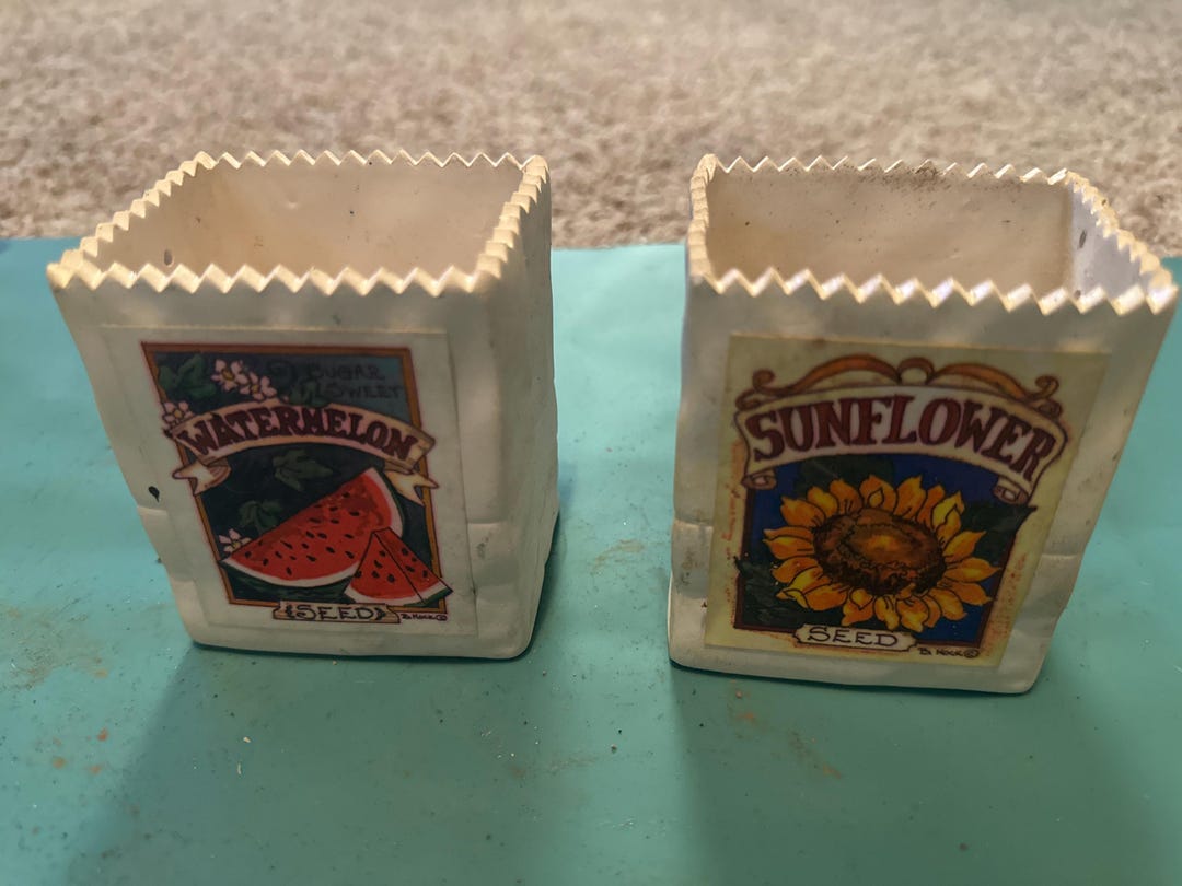 Ceramic Seed Packet Planter - Etsy