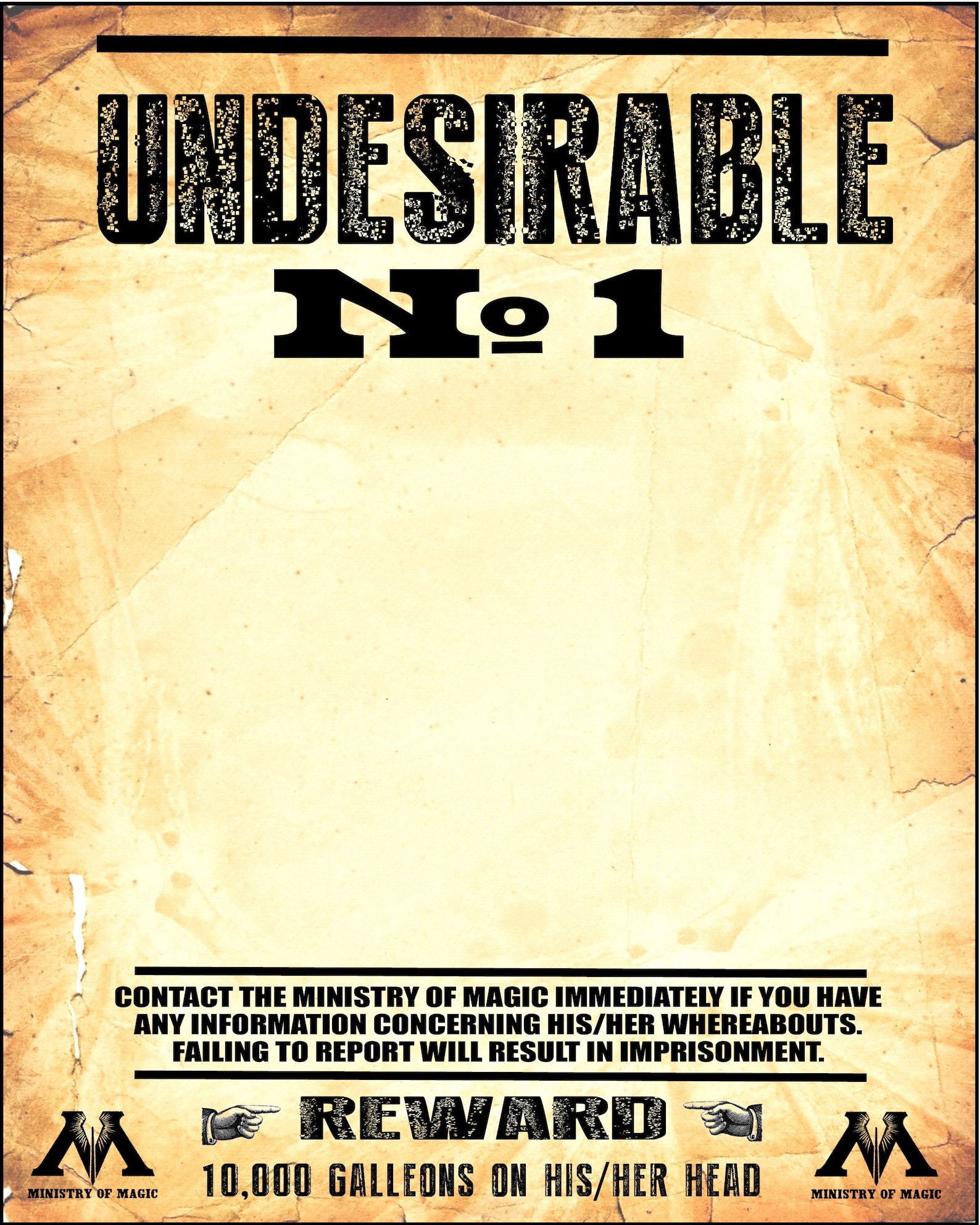 Undesirable No. 1 & Have You Seen This Wizard(s) 16 X 20 Inch Digital ...