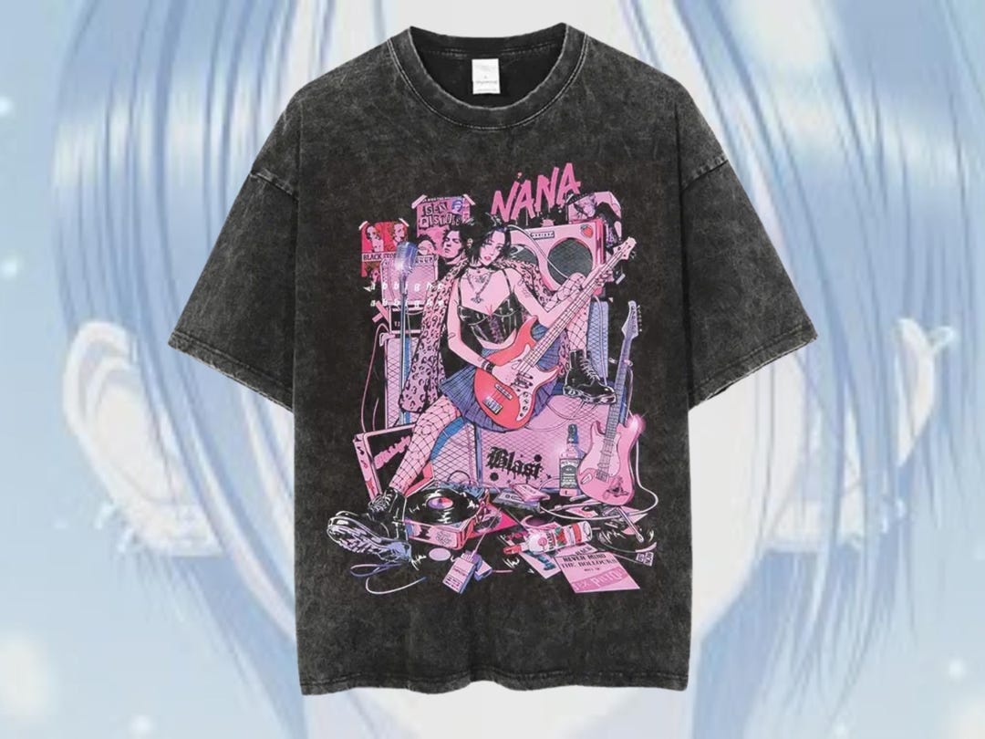 Black Stones Nana T-shirt: Graphic Anime Merch - Etsy