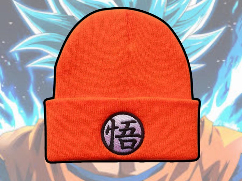Son Goku Anime Cosplay Hat, Dragon Ball Z Manga Beanie, Embroidered ...