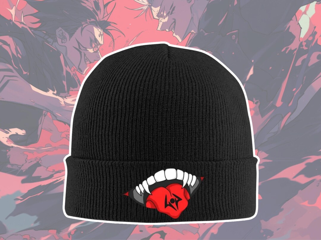 Jujutsu Kaisen Sukuna Anime Beanie, Embroidered Knitted Winter Hat ...
