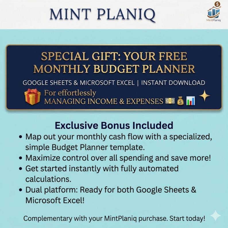 Monthly Expense Tracker Google Sheets Budget Planner (digital Download ...