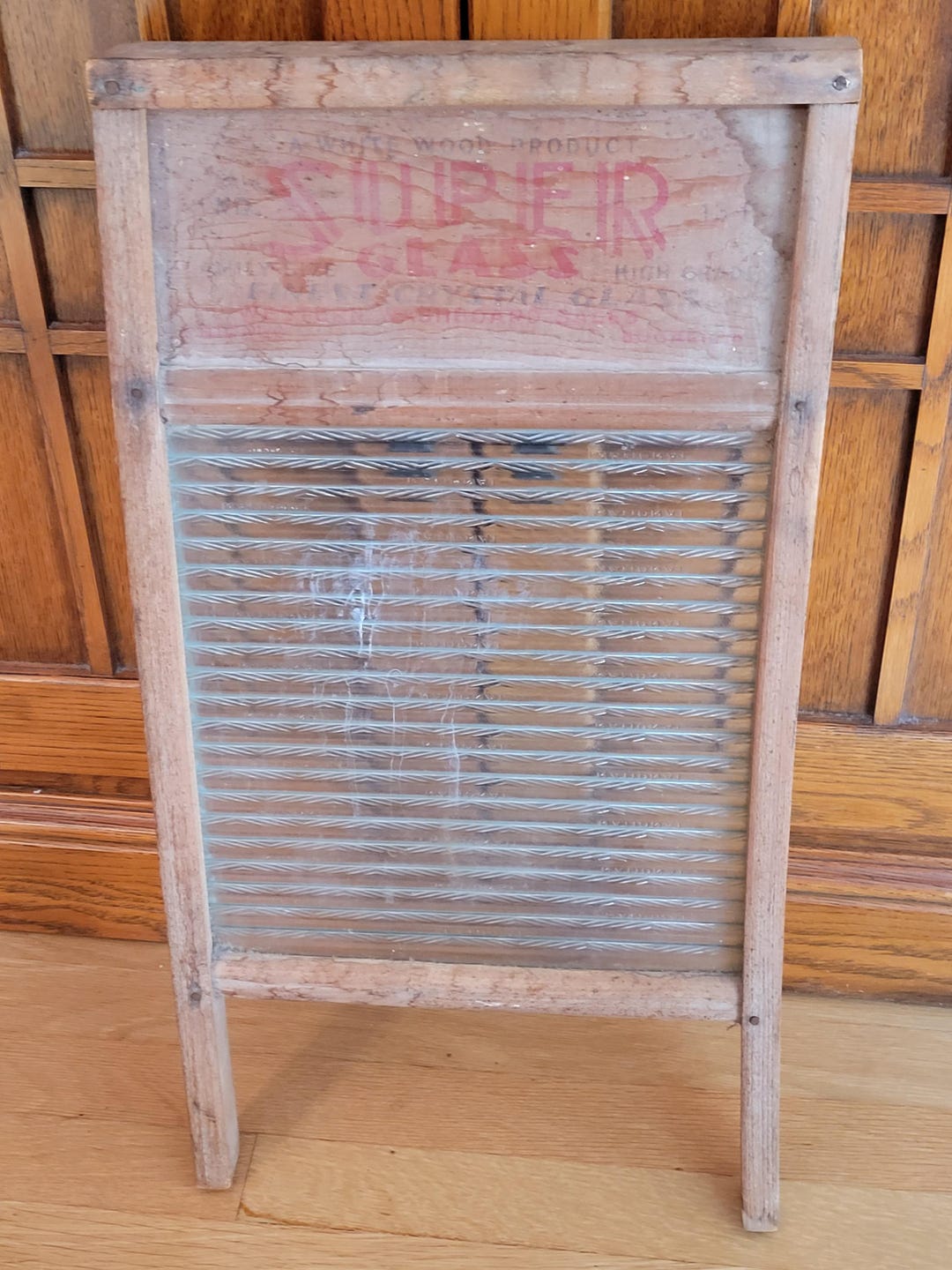Vintage Glass Washboard - Etsy