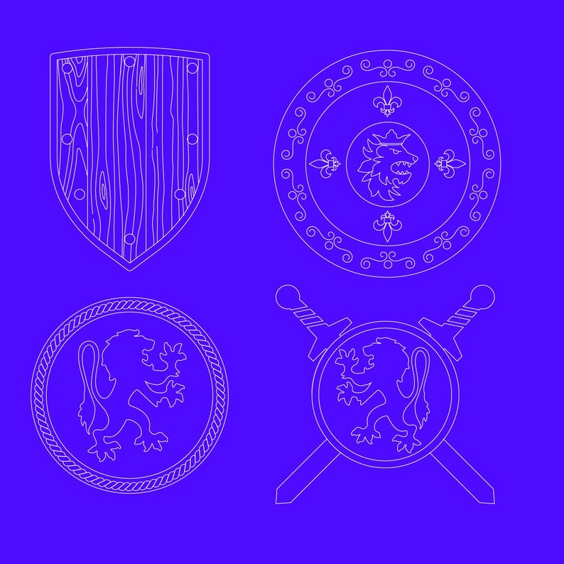 Medieval Shields - Etsy