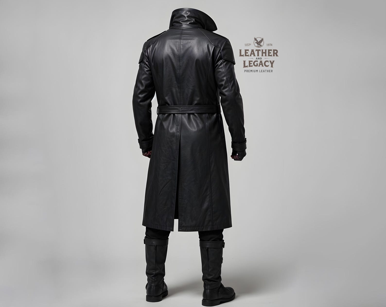Premium Black Leather Cosplay Costume for Men-high Quality Leather Coat ...