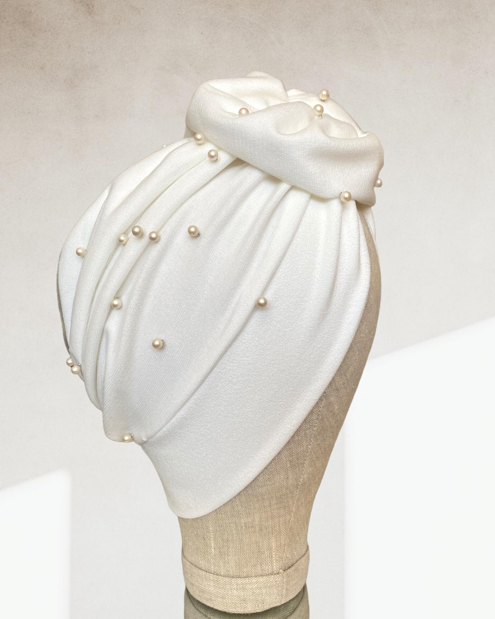 Luxury Turban for Women With Pearls, Instant Hijab, Chemo Hat, Handmade ...