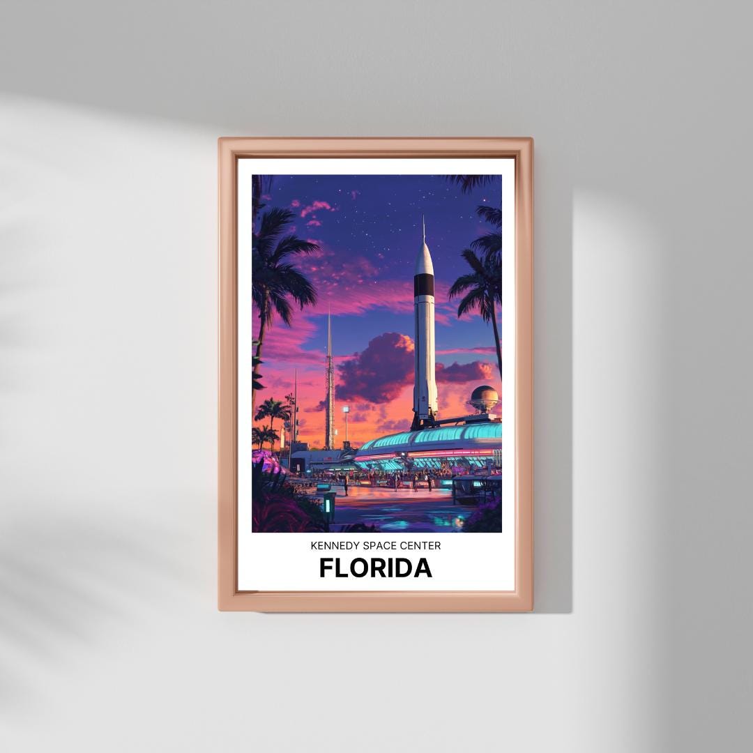 Vintage Space Art Rocketship Art Print Space Travel Posters Vintage ...