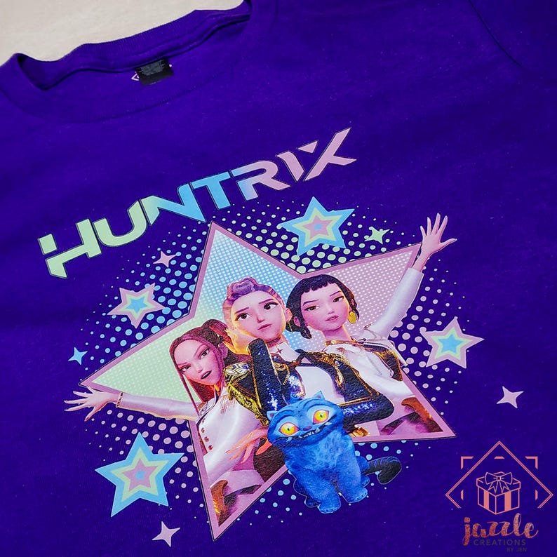Kpop Demon Hunter Shirt, Huntrix Design, Unisex Cotton Tee, Huntrix ...