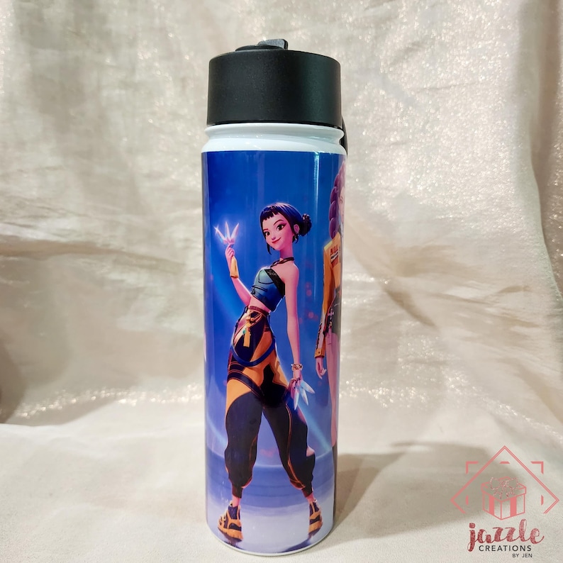 Personalized Kpop Demon Hunters Stainless Steel Water Bottle, 22oz ...