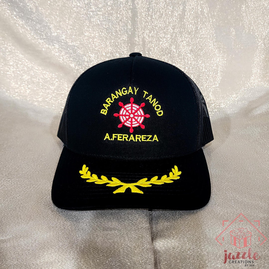 Barangay Tanod, Barangay Tanod Cap, Embroidered Filipino Snapback Cap ...