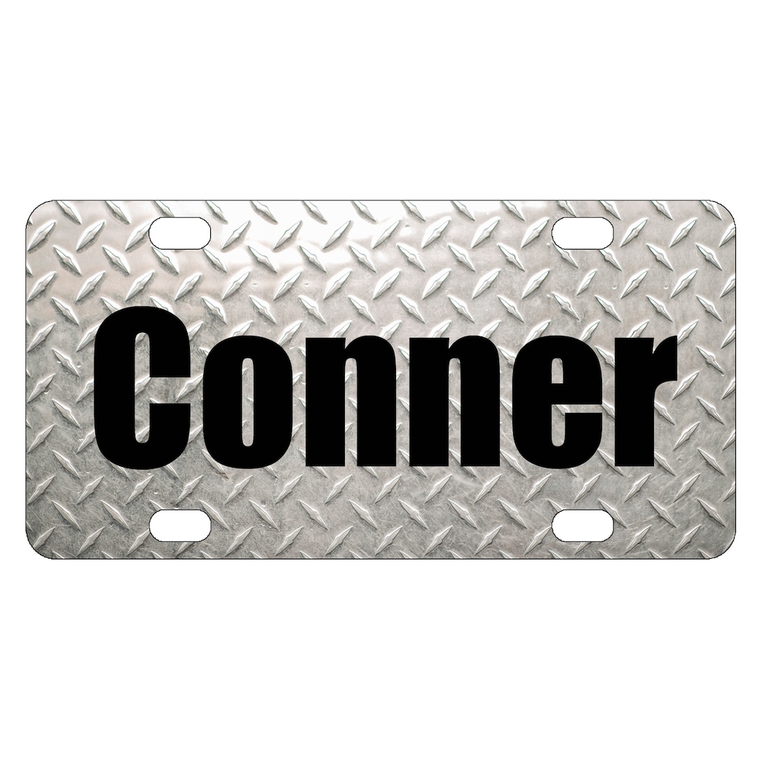 Diamond Plate Personalized Mini License Plate-bike Plate-kid's Bedroom ...