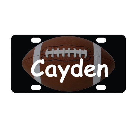 Kid's Color Football Personalized Mini License Plate-bike - Etsy