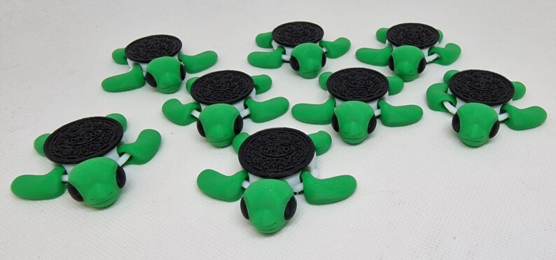 3d-printed Flexi Oreo Turtle - Fun and Unique Flexi, Fidget - Etsy