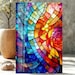 Tempered Glass Wall Art: Modern Stained Glass Effect, Vibrant Abstract ...