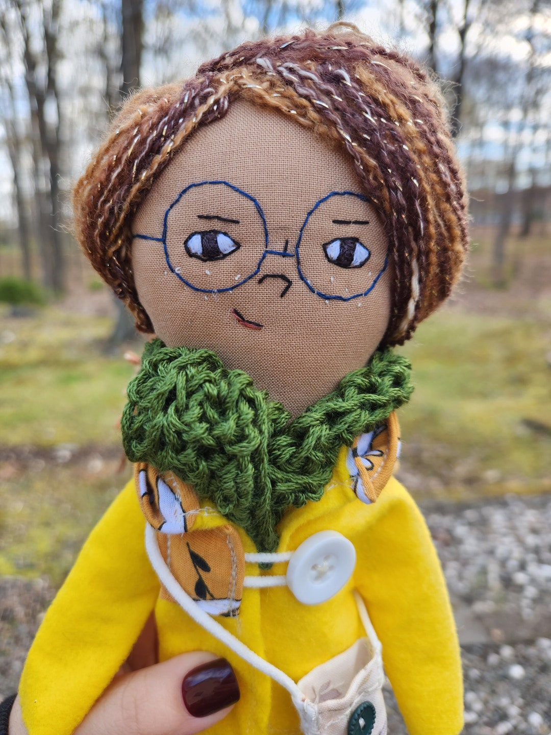 Miniature Handmade Doll Brown Doll Black Doll Biracial - Etsy