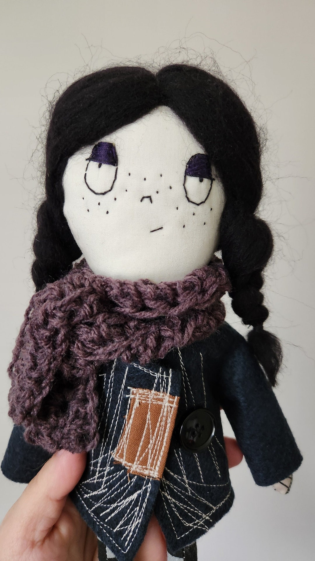 Wednesday Doll Zombie Doll Creepy Doll Halloween Doll Scary Doll ...