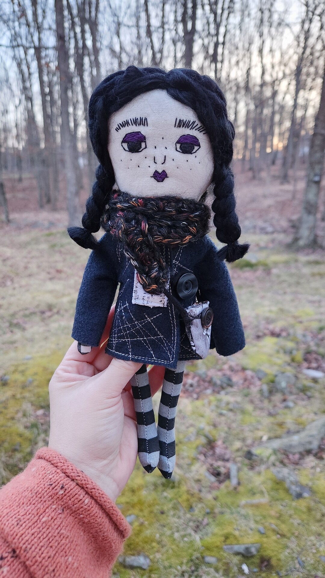 Wednesday Doll Zombie Doll Creepy Doll Halloween Doll Scary Doll ...