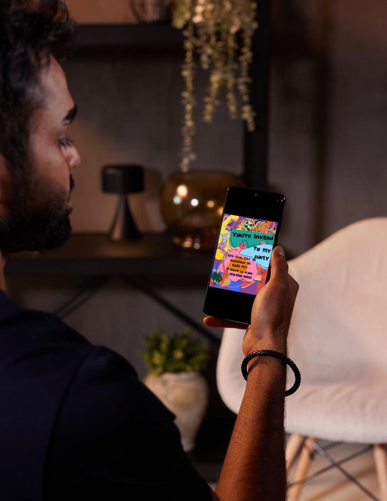 Funky, Unique Party Invitation - Etsy