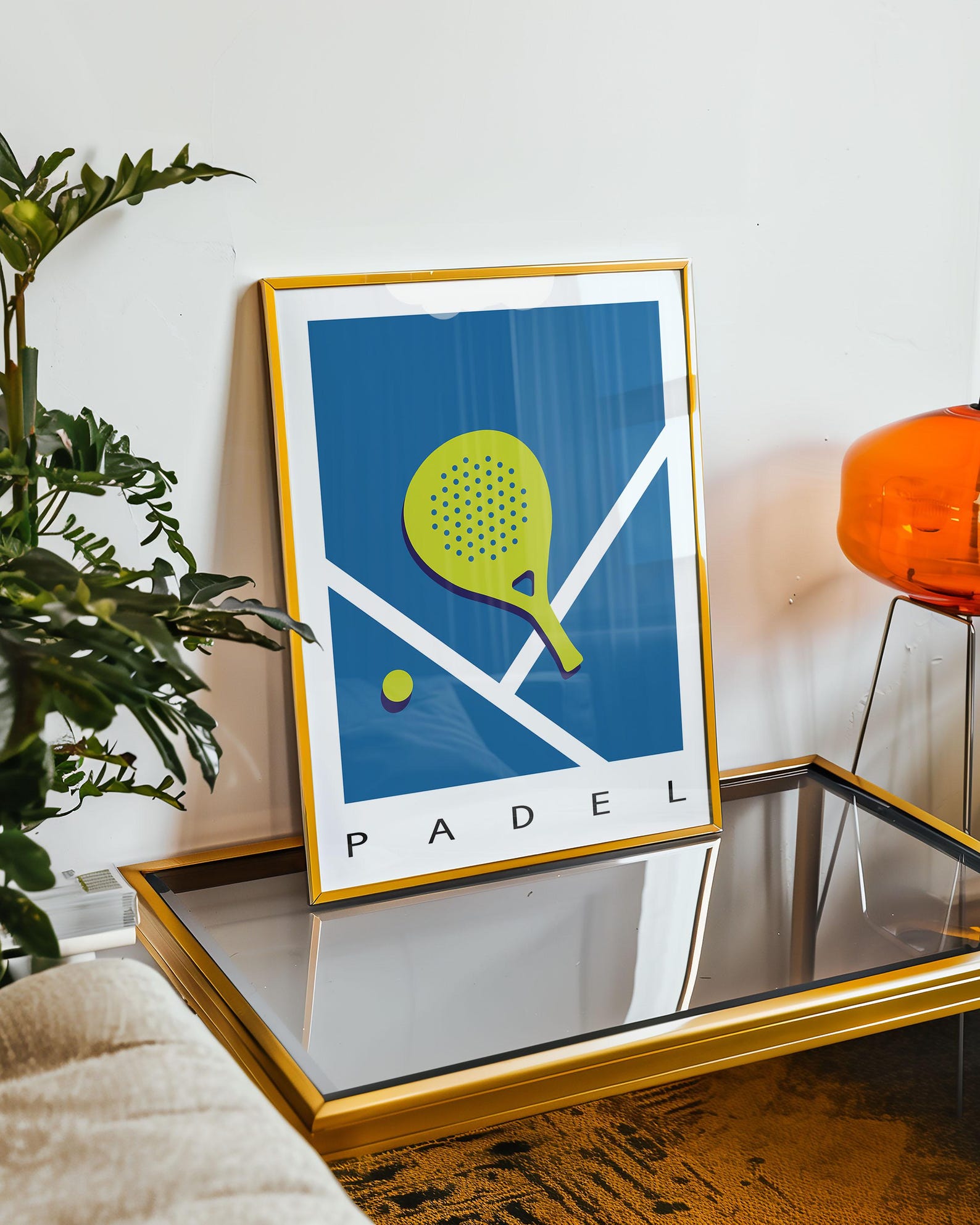 Padel Wall Art, Minimalist Sports Poster, Modern Padel Tennis Decor ...