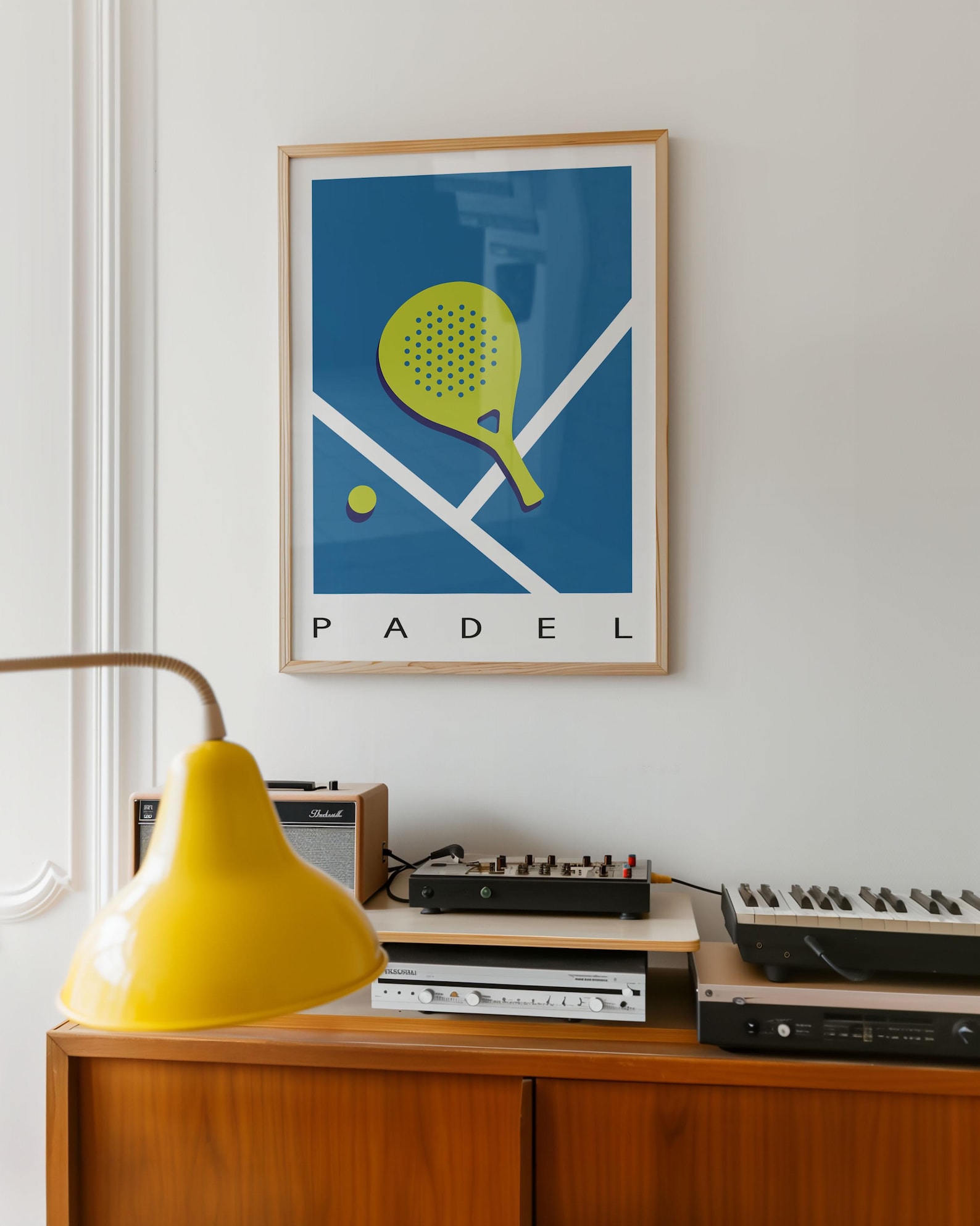 Padel Wall Art, Minimalist Sports Poster, Modern Padel Tennis Decor ...
