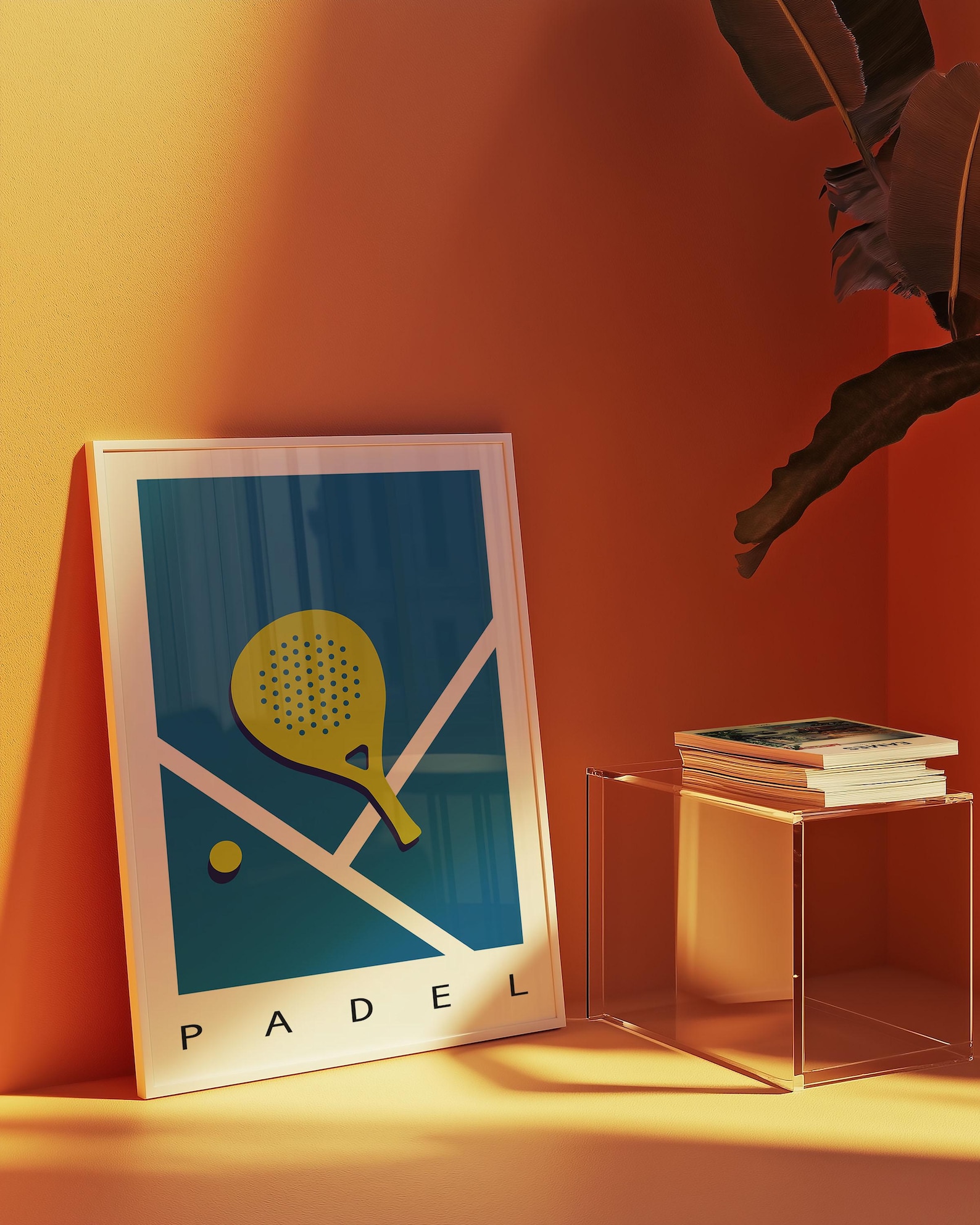 Padel Wall Art, Minimalist Sports Poster, Modern Padel Tennis Decor ...