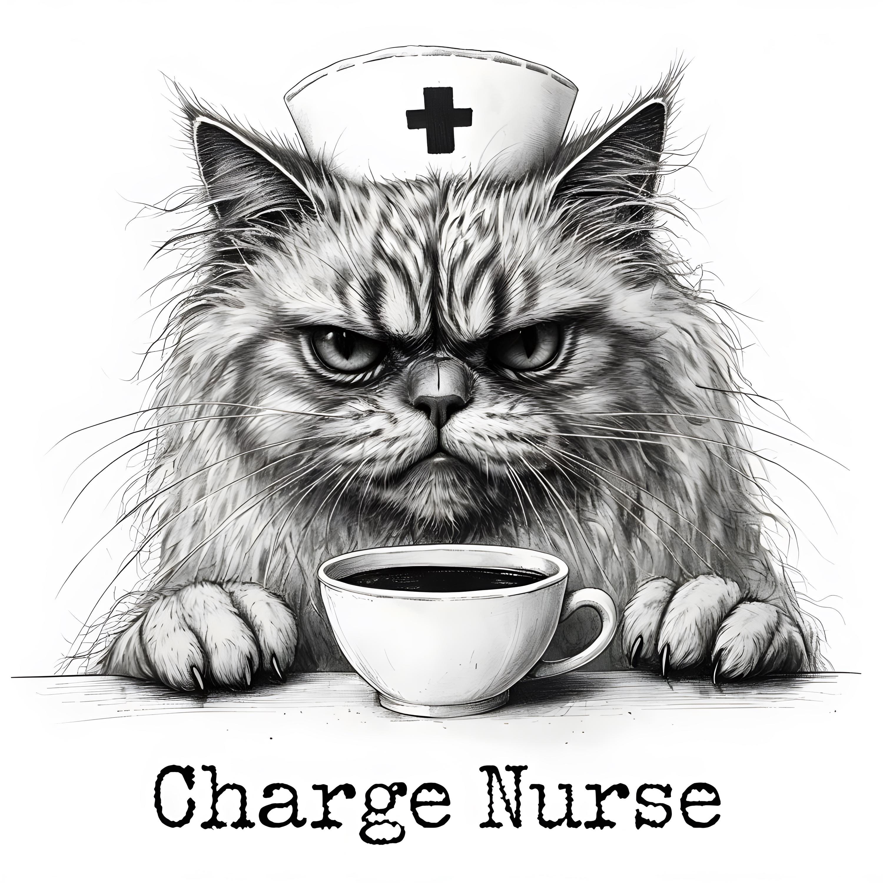 Nurse Cat Digital Design SVG/PNG for T-shirts, Mugs, and Prints - Etsy
