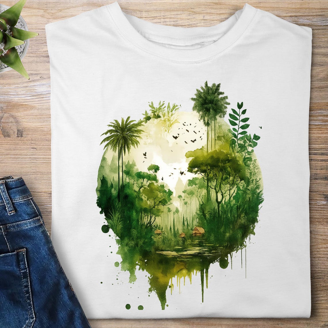 Feminine Nature Print PNG: Trees Design Digital Download - Etsy