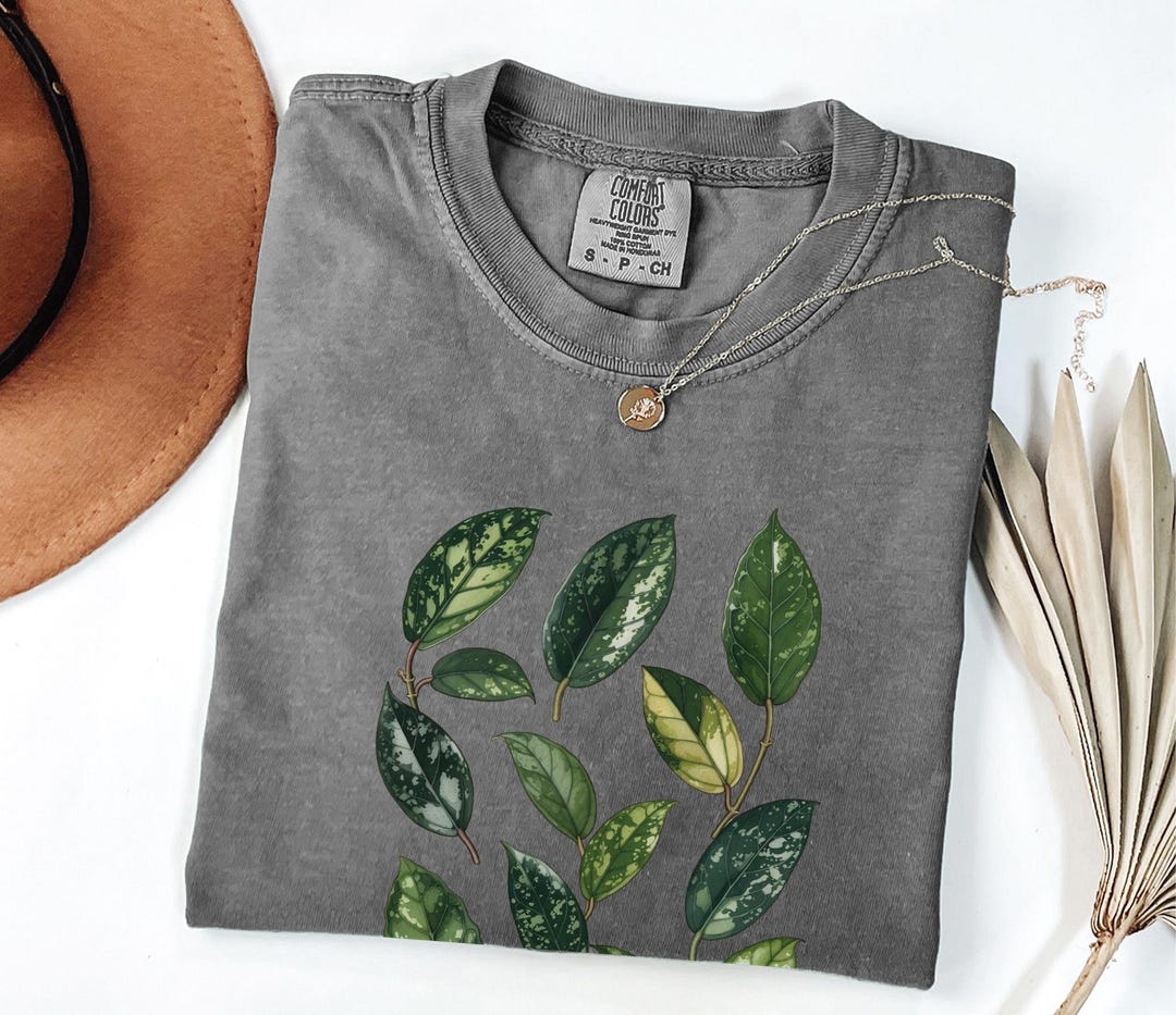 Hoya Leaf Illustration T-shirt | Botanical Plant Shirt - Etsy
