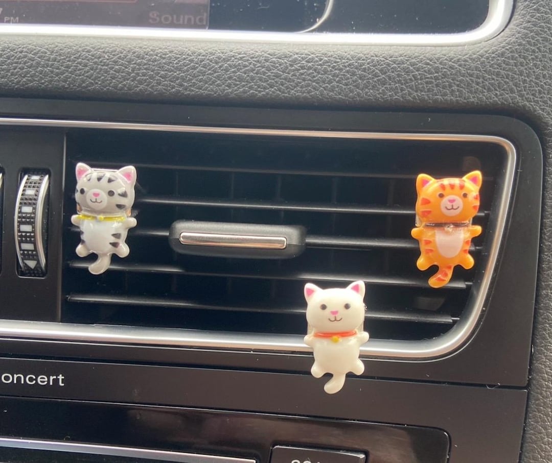 Car Air Vent Cat Clip, Car Vent Clip Decoration, Cute Pet for Car Vents ...