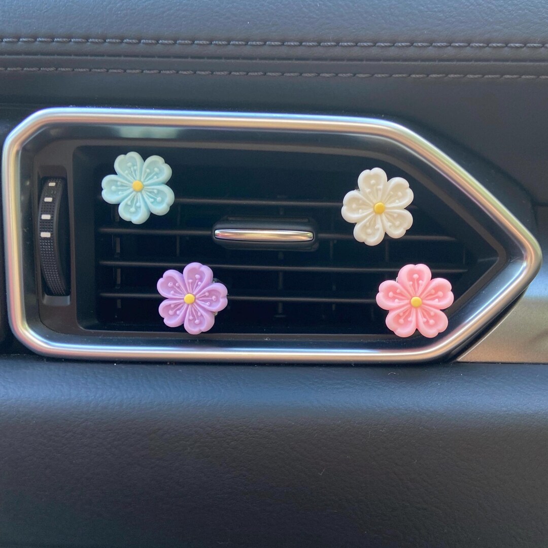 Sakura Flower Car Vent Clip: Floral Car Accessory - Etsy