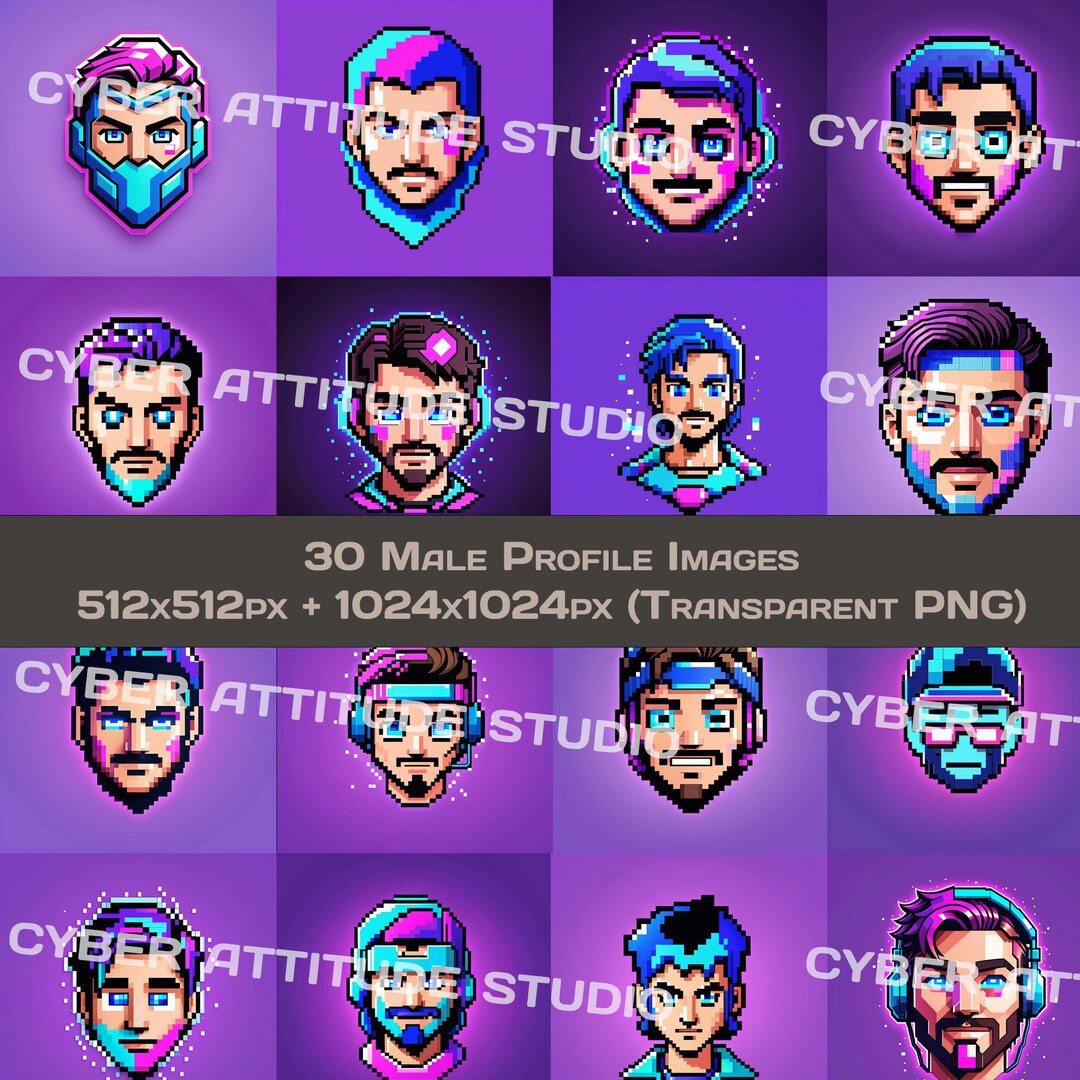 Digital Male Gamer Profile Picture Twitch Avatar Design Discord Profile ...