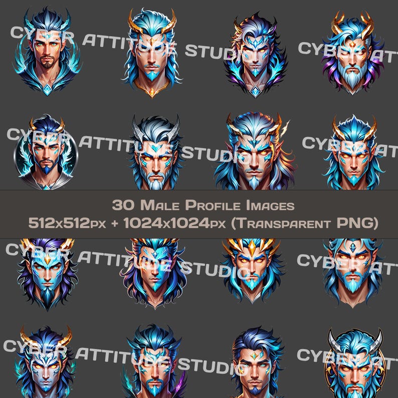 Digital Male Gamer Profile Picture Twitch Avatar Design Discord Profile ...