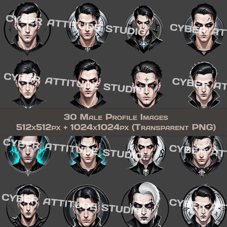 Male Digital Gamer Profile Picture Twitch Avatar Design Discord Profile ...