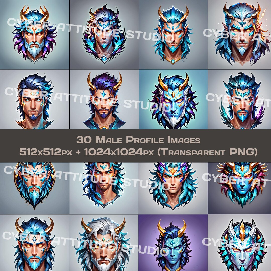 Digital Male Gamer Profile Picture Twitch Avatar Design Discord Profile ...