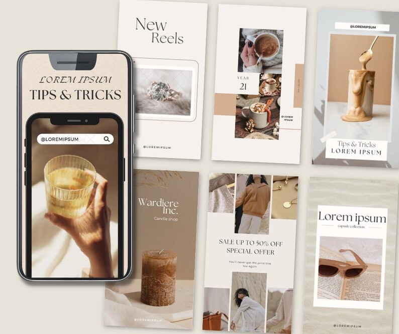 60 Instagram Reel Cover Templates | MRR/PLR Digital Product Template ...