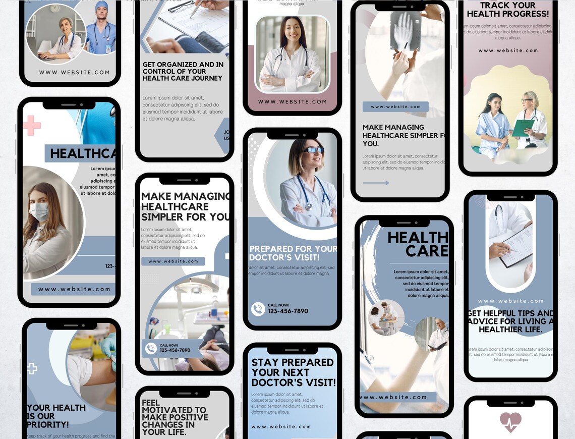 Medical Instagram Post & Story Template, Healthcare Content, Hospital ...