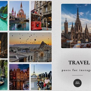 Travel Instagram Post Template, Travel Agency Social Media,travel ...