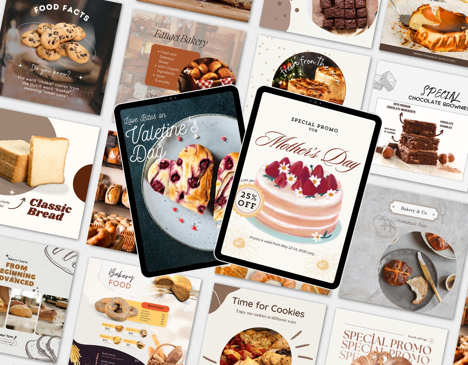 Bakery Instagram Post & Story Template, Bakery and Sweet Shop Templates ...