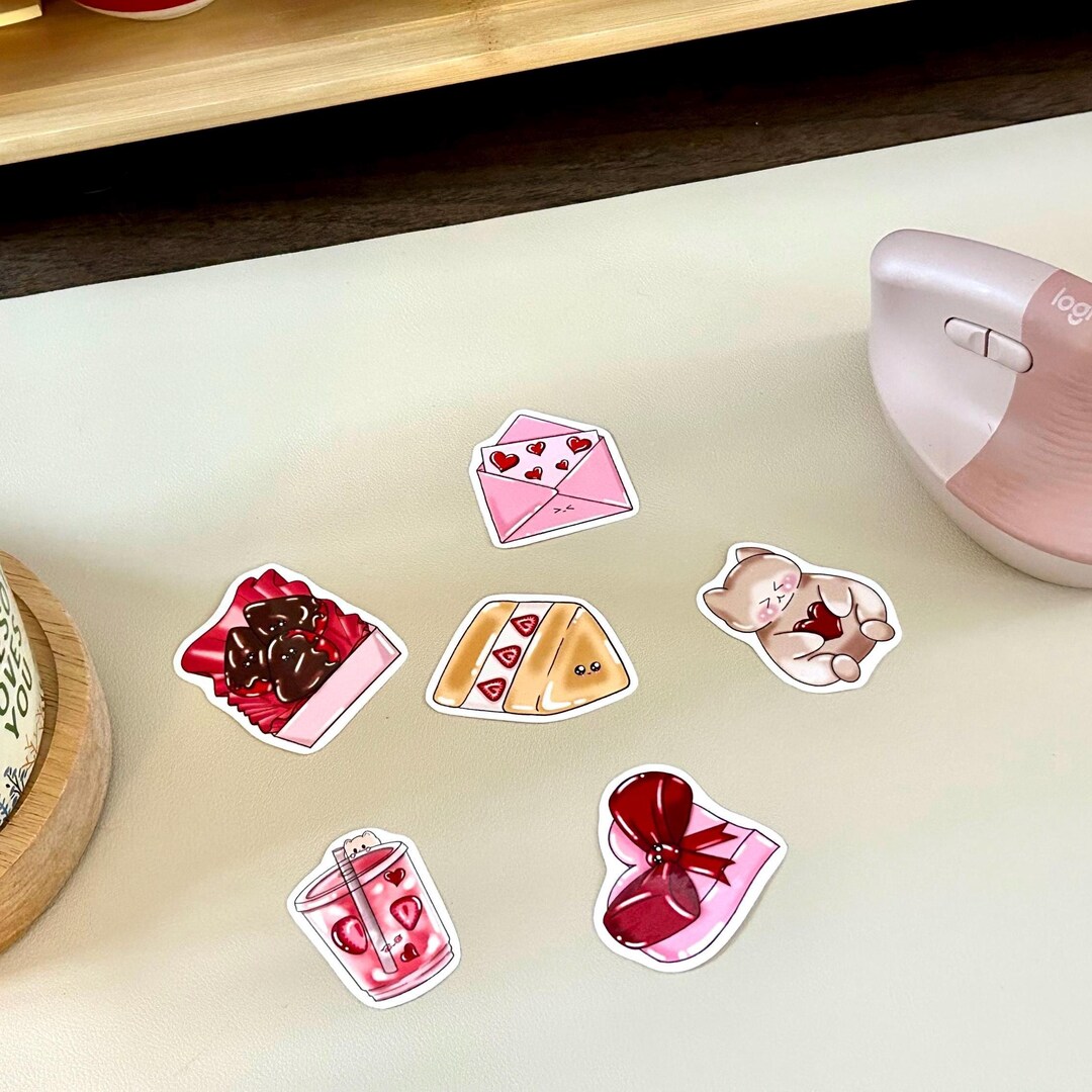 Love Sticker Set | Cute Valentine’s Day Decals | Waterproof Vinyl ...