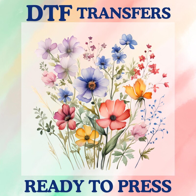 Flower Transfers - Etsy