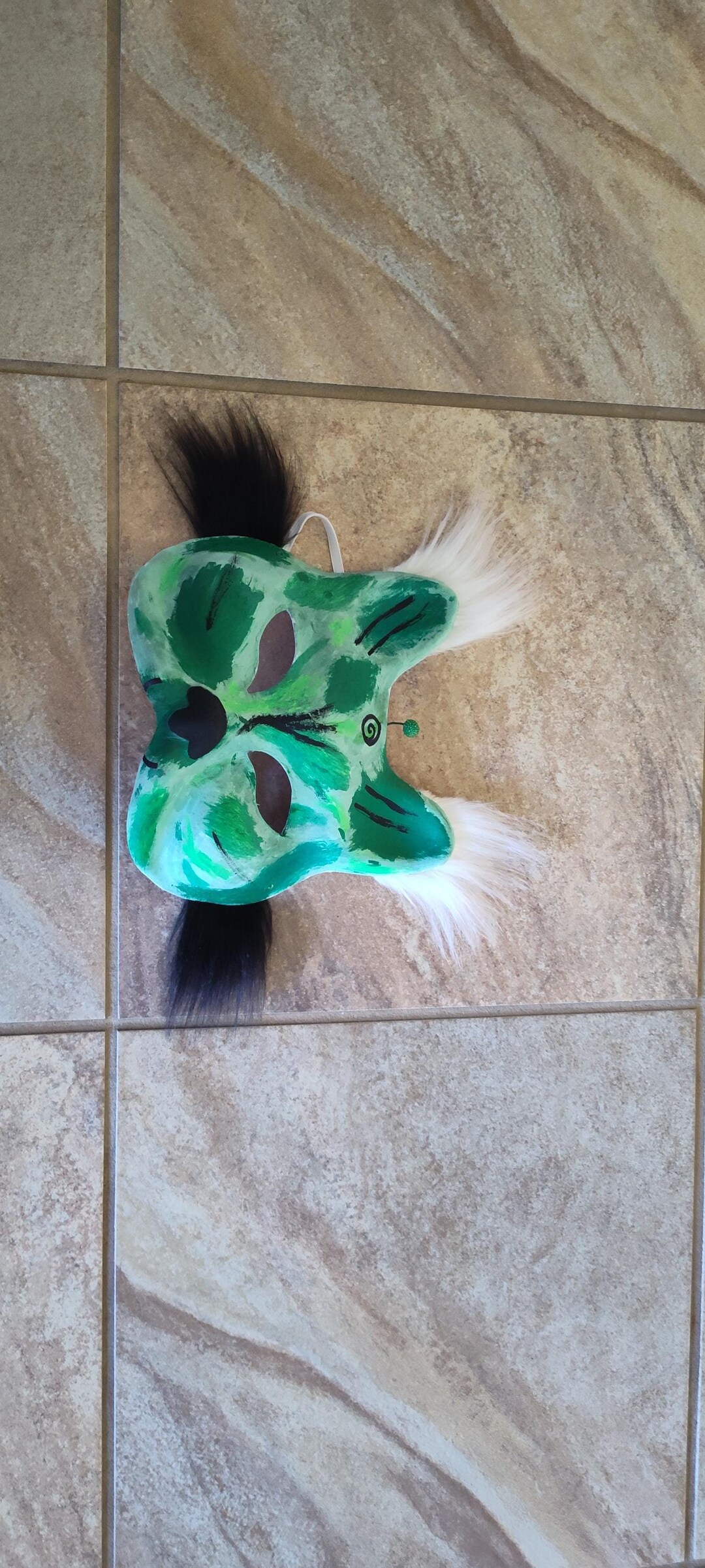 Therian Mask- Alien Cat (green) *ready to Ship - Etsy