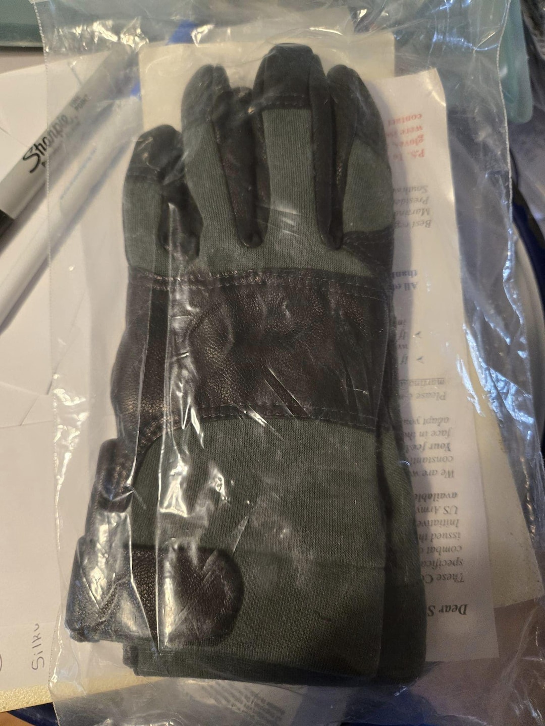 Military Combat Gloves, US Army, Medium, Fire Resistant, KEVLAR, NOMEX ...